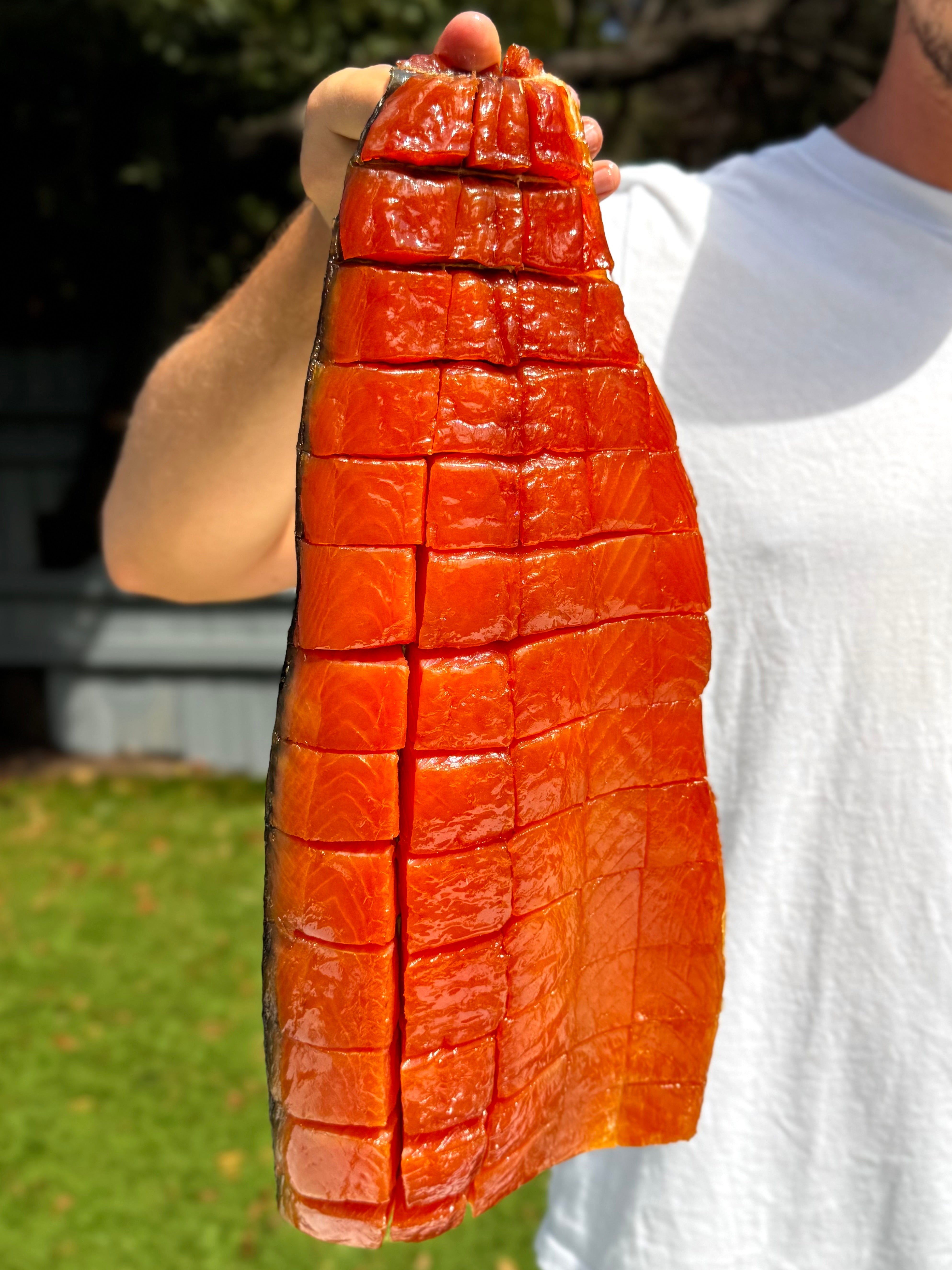 Yukola Atlantic Salmon (Юкола холодного копчения) – Fish.Snacks.USA